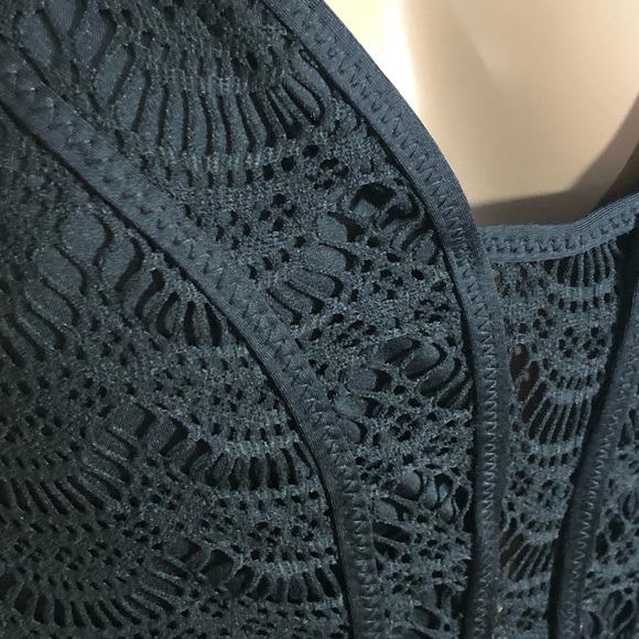 BECCA | Swim | Becca Crochet Show Tell Plus Plunge Swimsuit | Poshmark